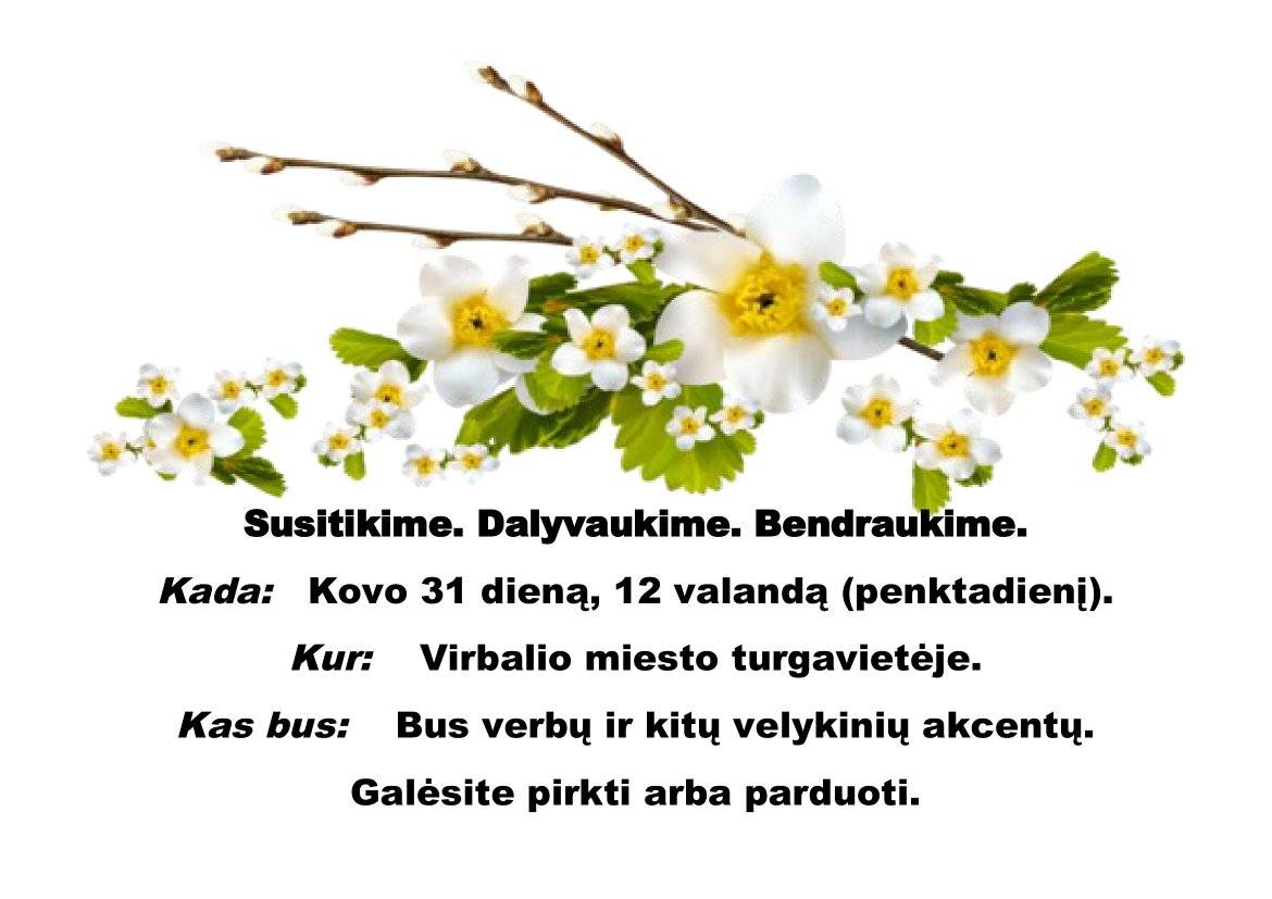 „Susitikime. Dalyvaukime. Bendraukime“ renginys Virbalyje | Sūduvos Gidas