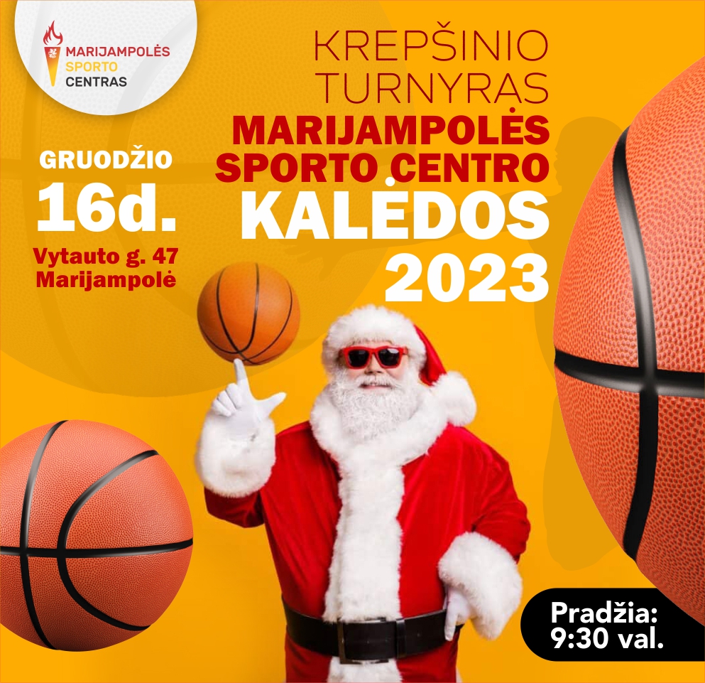 Krepšinio turnyras „Marijampolės SC Kalėdos 2023“ | Sūduvos Gidas