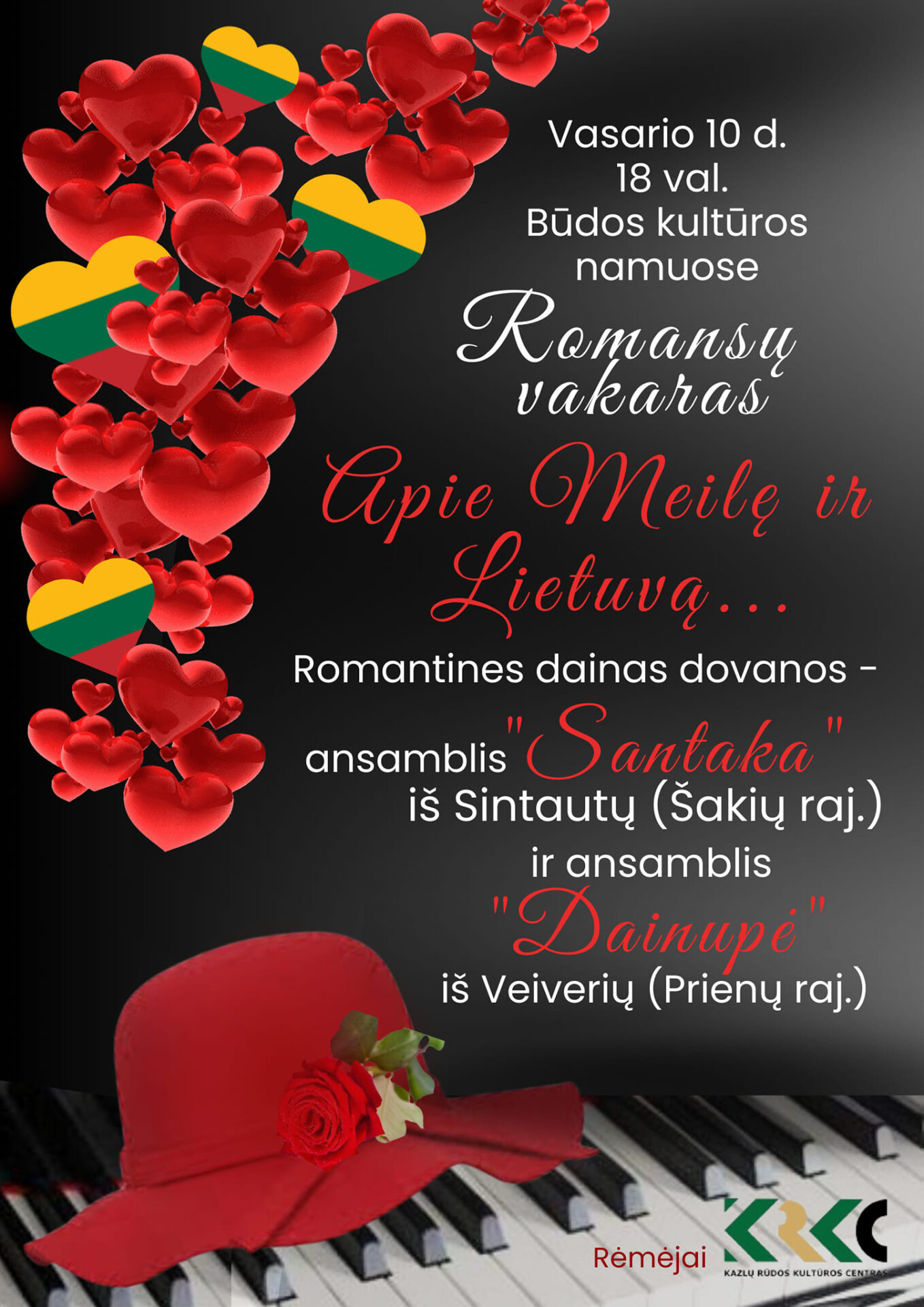 Romansų vakaras „Apie Meilę ir Lietuvą“ | Sūduvos Gidas