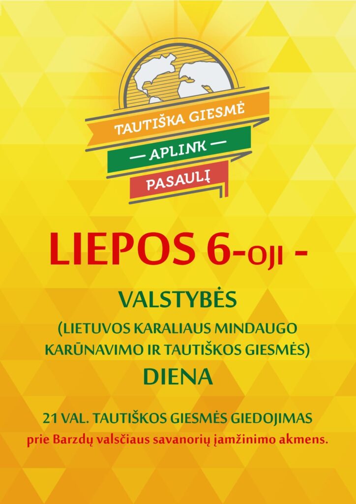 LIETUVOS VALSTYBĖS IR TAUTIŠKOS GIESMĖS DIENOS MINĖJIMAS Barzduose ...