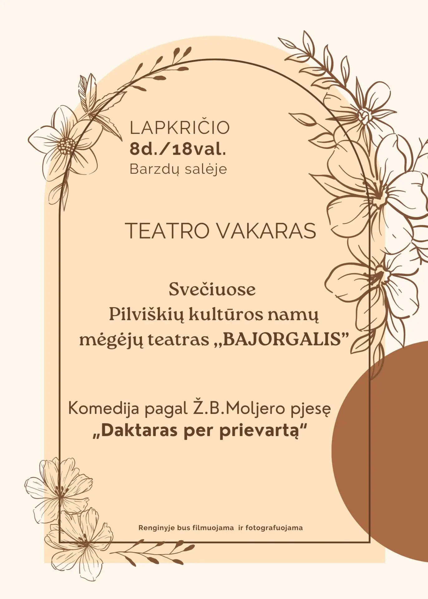 Teatro vakaras | Sūduvos Gidas