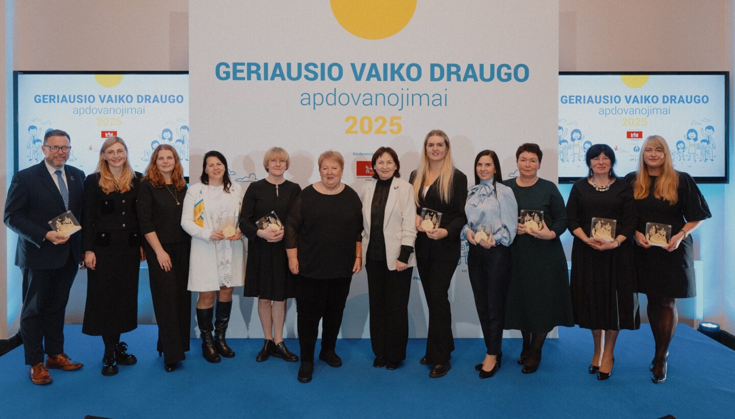 Už atsidavimą siekiant visų vaikų gerovės įteikti šių metų „Geriausio ...