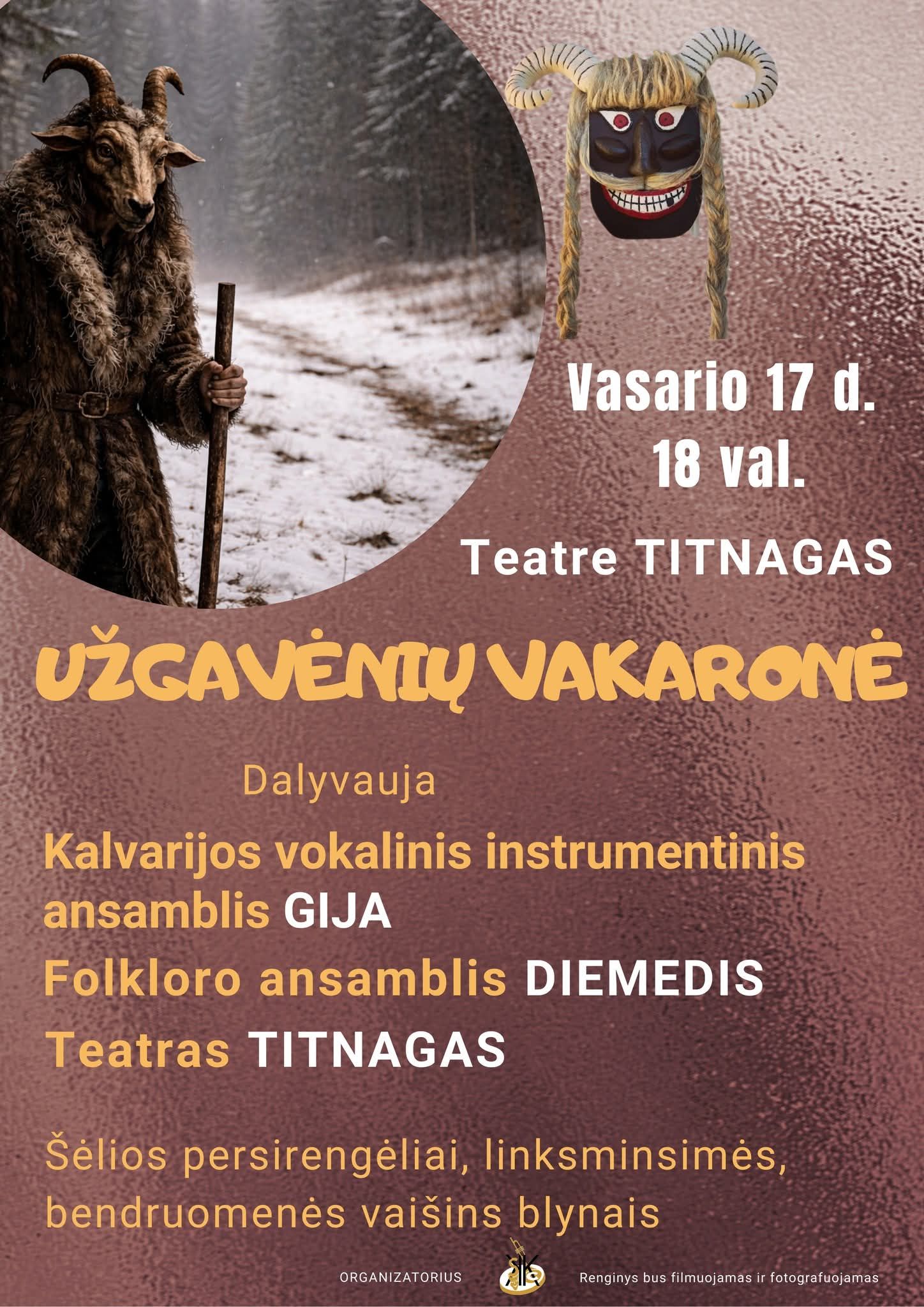 Užgavėnių vakaronė | Sūduvos Gidas